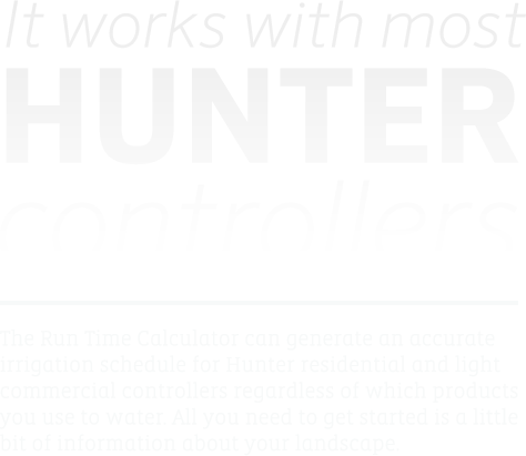 Hunter Run Time Calculator